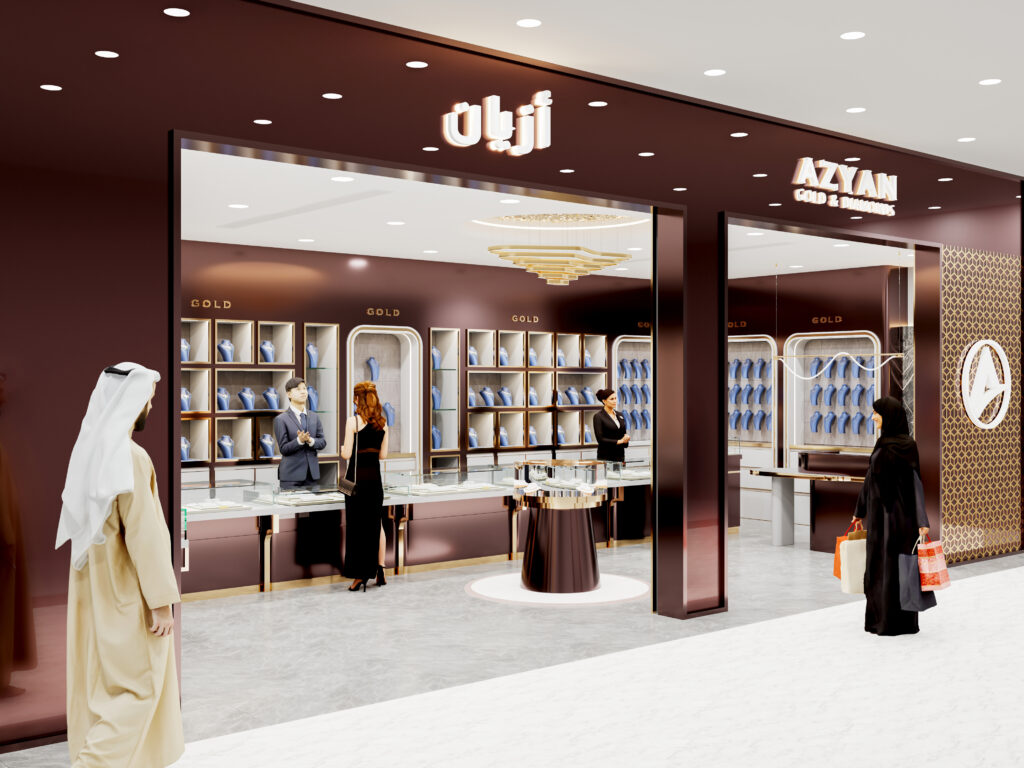 Azyan Gold & Diamonds RAK Mall Fitout | Design Divine